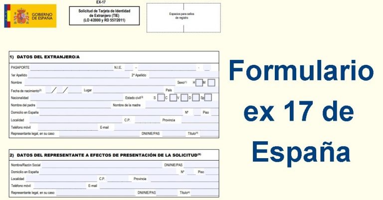 Descargar y Llenar el Modelo EX-17